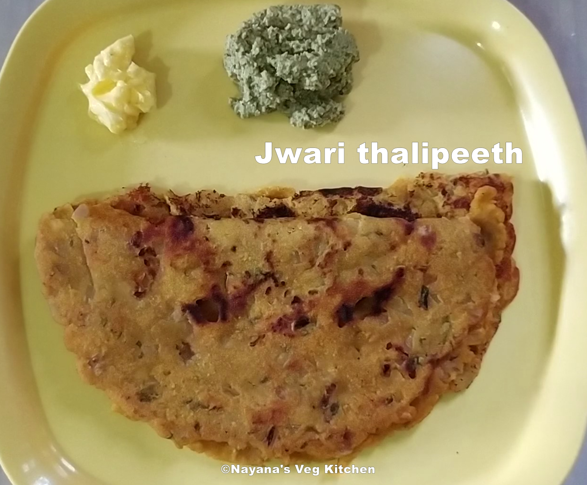 Jowar Flour Thalipeeth Recipe - NayanasVegKitchen.com